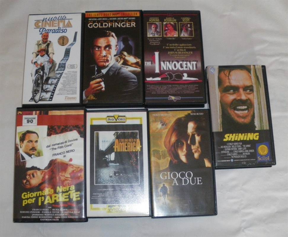 Gruppo 15 Film Originali in Cassette VHS, in buone condizioni - Trapani